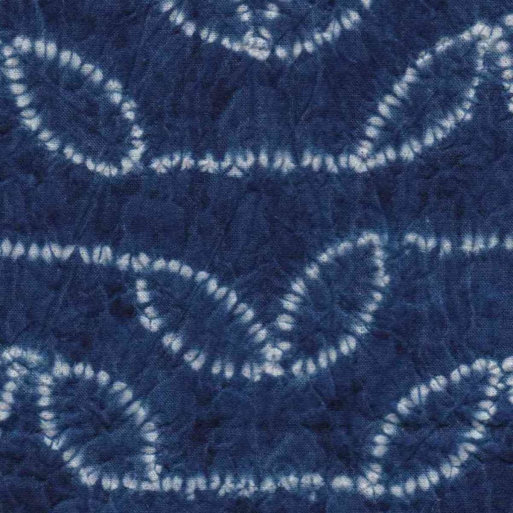 Natural Indigo Hand Dyed Fabric - Simple Lines - Affordable Kind Craft