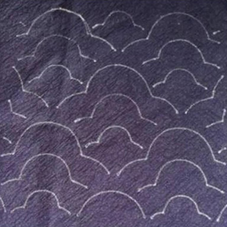 Sashiko Template “Diamond Wave” - Affordable Kind Craft