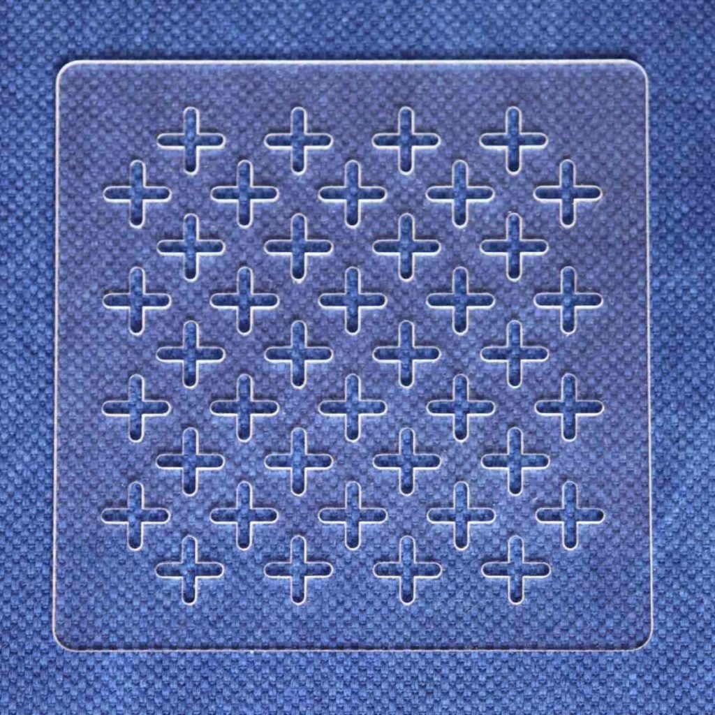 Sashiko template little crosses - Affordable Kind Craft