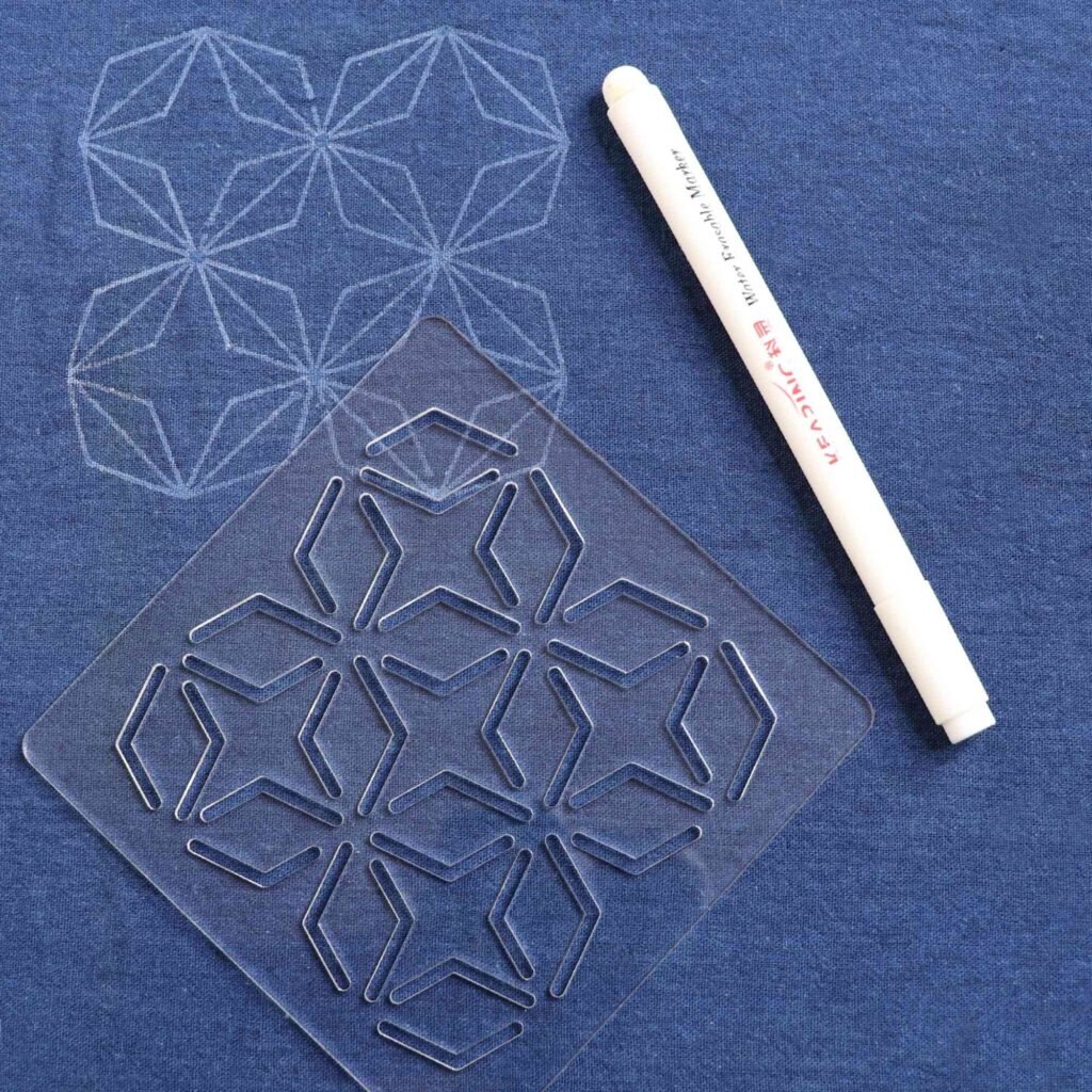 Japanese Sashiko Diagonal 7 Treasures small - Affordable Kind Craft
